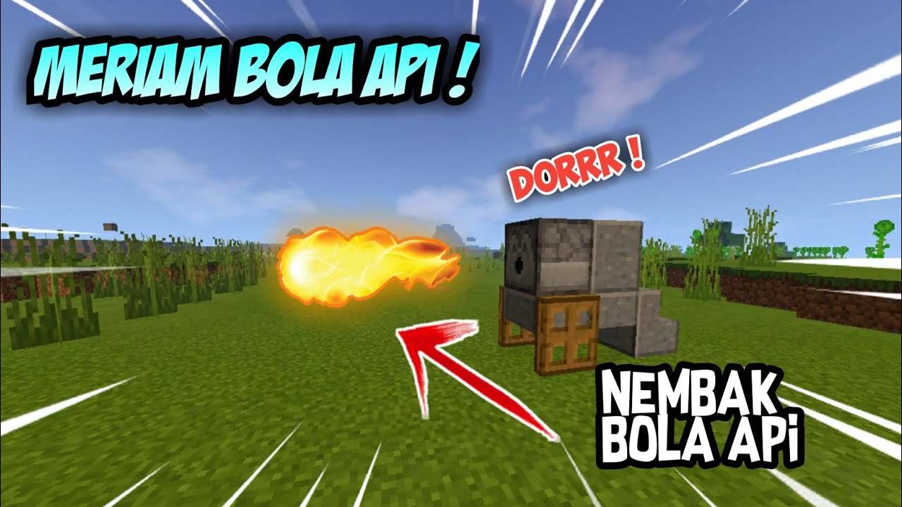Cara Membuat Meriam Bola Api - Minecraft Indonesia - YouTube
