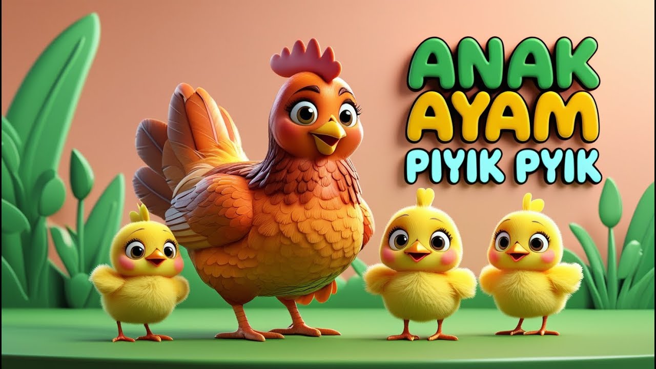 ANAK AYAM PIYIK PIYIK | 5 BEBEK KECIL BERMAIN | CIT CIT CUIT | SUARA ...