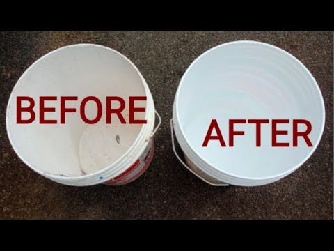 How to clean paint on bucket step by thoroughly - YouTube