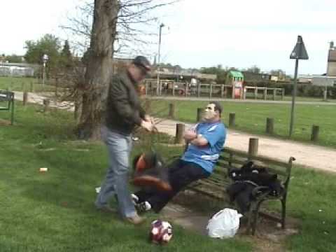 Park bench beating - YouTube