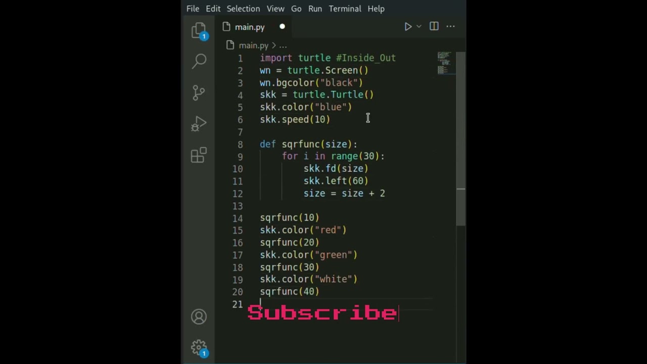 Lets Make A Desgine In Python Turtle Graphics Python Shorts Shorts Shorts Youtube