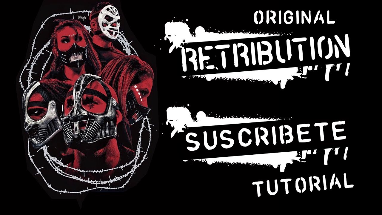 WWE RETRIBUTION - Logo Personalizado - Adobe Photoshop CC 2020 E ...