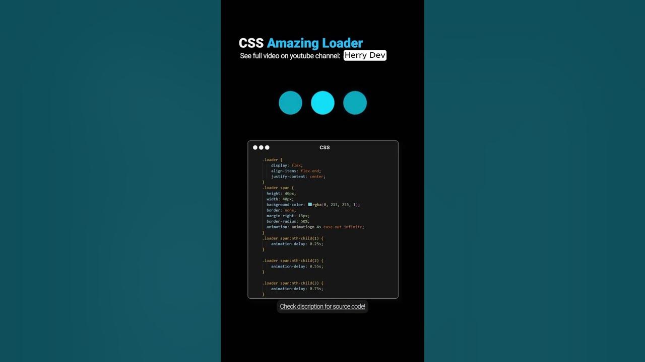 🎨 Amazing CSS Loader Animation! 🚀 | Unique CSS3 Effects 🔥 #shorts #shortvideo #short #fyp #ai # ...