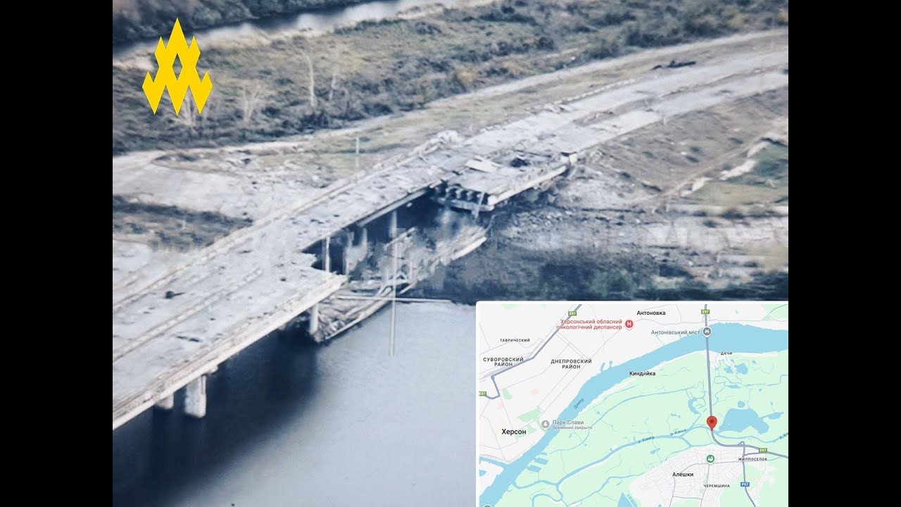 Russia Destroys Bridge Over the Konka River in Preperation for a ...