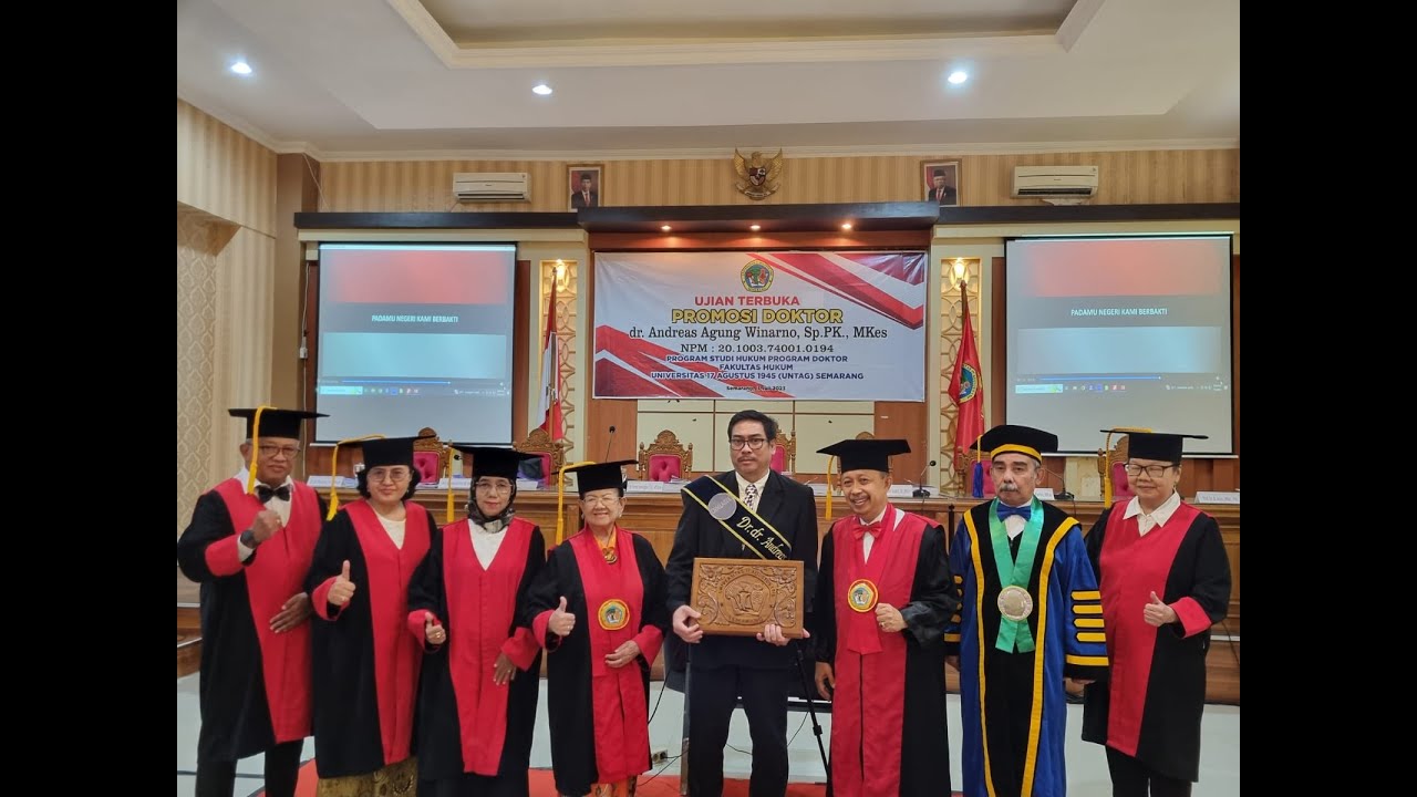 Ujian Terbuka Promosi Doktor An dr. Andreas Agung Winarno, Sp. PK ...