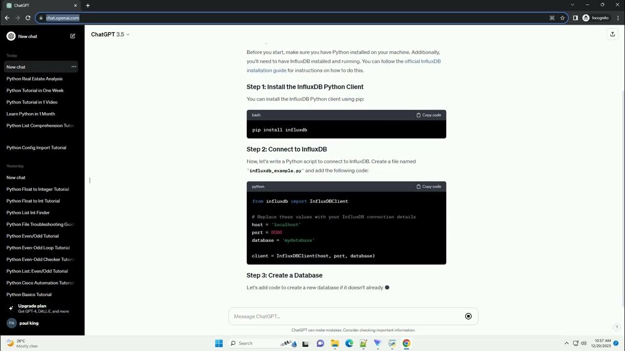 python influxdb client example - YouTube