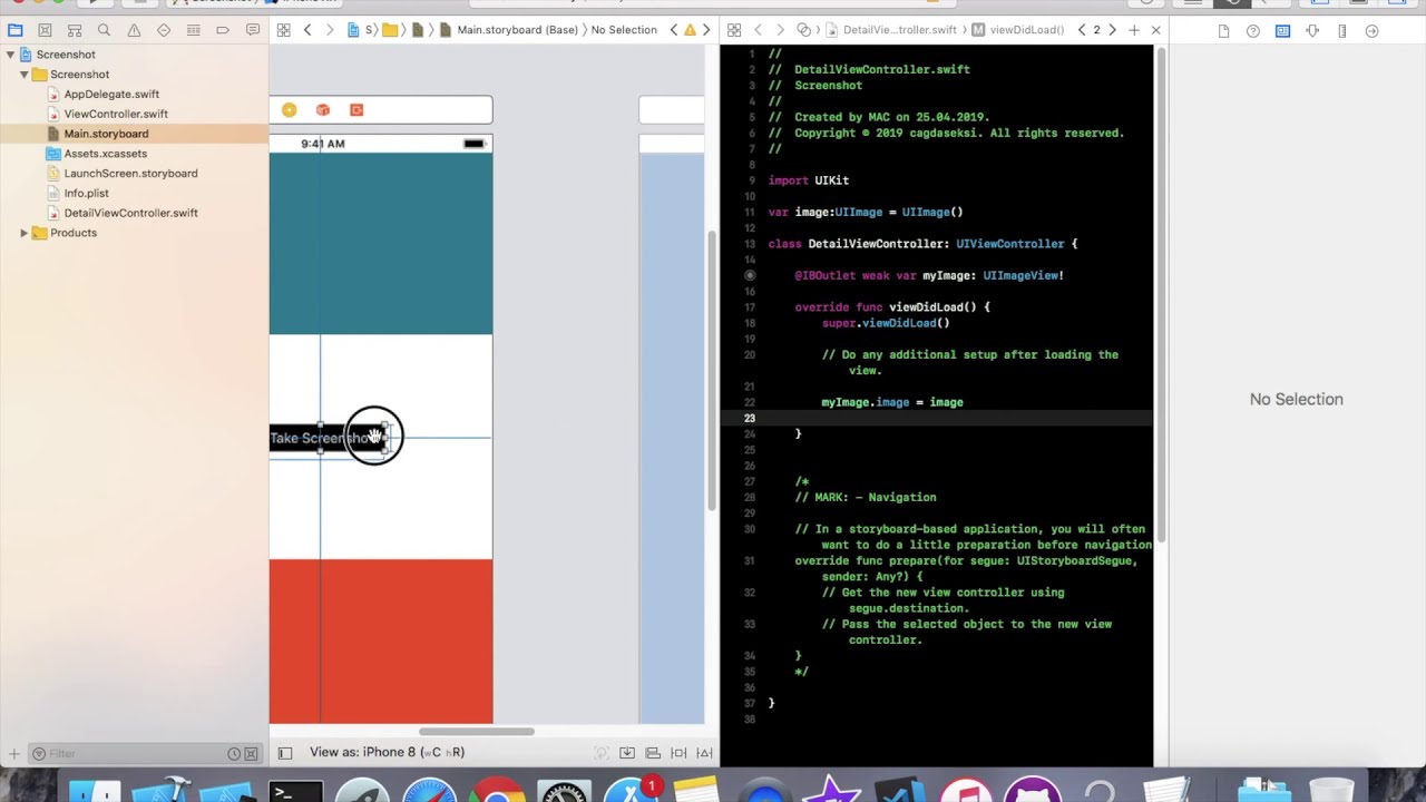 How To Take Screenshot Of A Uiview In Swift Youtube