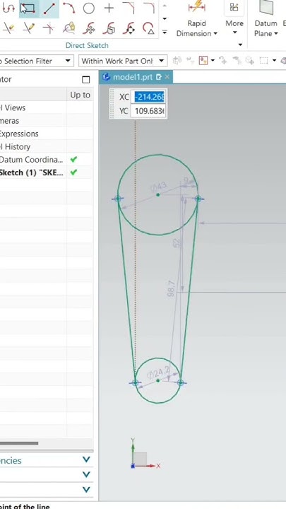 3d design using basic commands in nx || simple 3d model || #shorts - YouTube