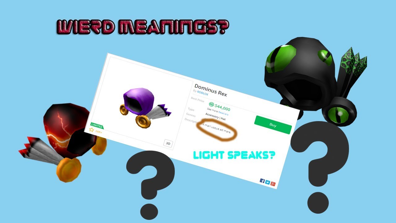 ROBLOX DOMINUS SECRET MESSAGE? (TRANSLATED!) - YouTube