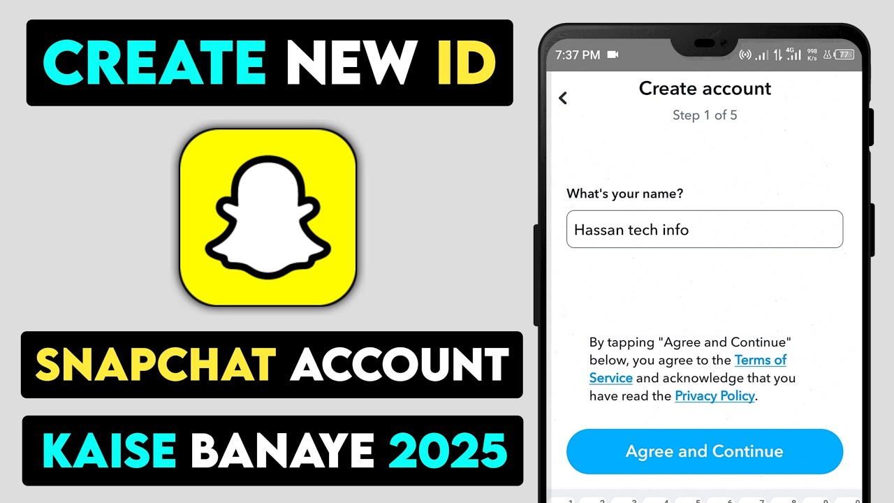 Snapchat new id kaise banaye | how to make id snapchat | 2025 Snapchat ...