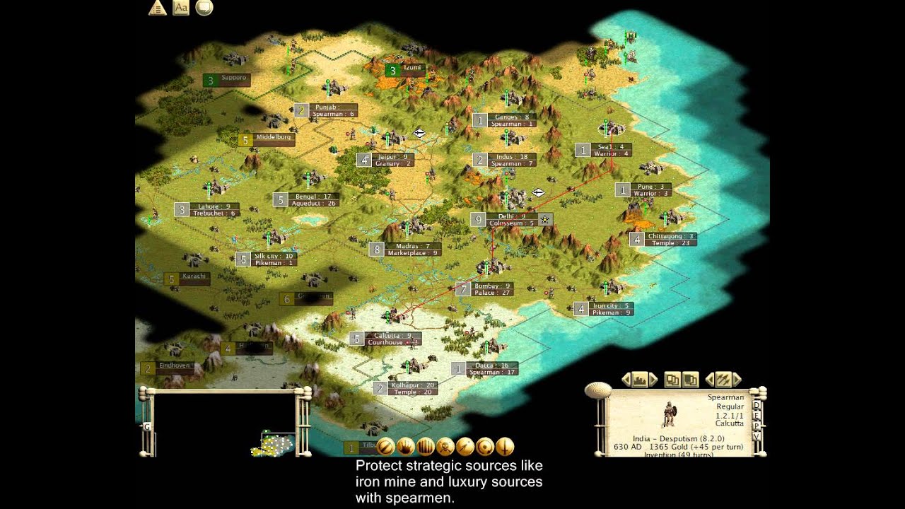 civilization 3 complete gameplay Monarch difficult level part11 India :War on Japan - YouTube