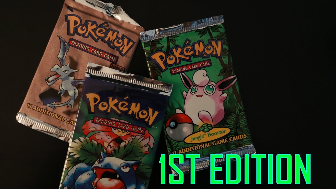 Opening Original Pokemon Booster Packs - YouTube