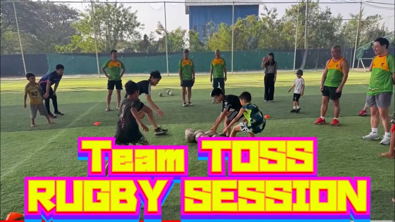 TEAM TOSS RUGBYセッション@British school YANGON - YouTube