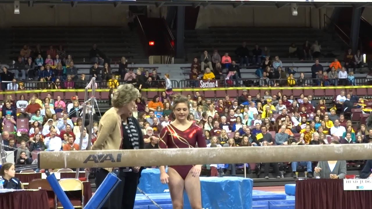 Rachel Haines 3 Beam 2014 03 01 University of Minnesota vs Iowa State ...