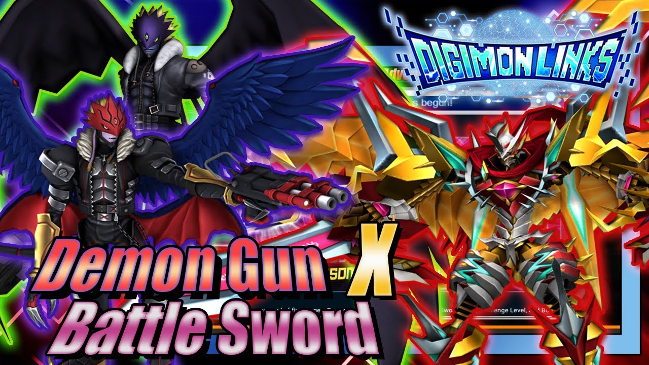 Digimon Links - Demon Gun X Battle Sword (Evento!) | Accel Play! - YouTube