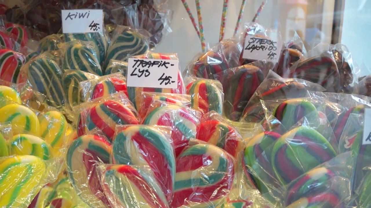 Candy store in Denmark - YouTube