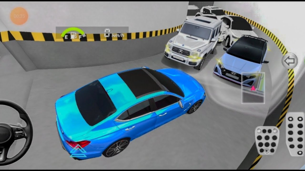New VIP Blue Car Ready For Parking But Full Blocked Road In 3D Driving Class - YouTube