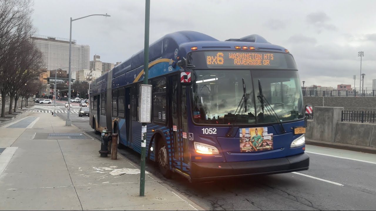 MTA NYCT Bus: 2018 NFI XN60 #1052 on Bx6 to WASHINGTON HTS RIVERSIDE DR ...