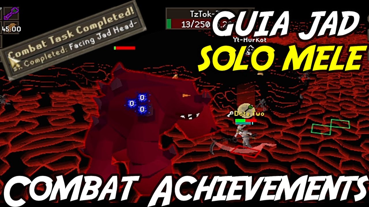 TzTok Jad Combat Achievements: Sacar 1 Fire Cape a SOLO MELE | Facing ...