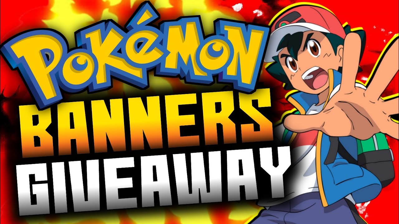 Pokemon Banners Giveaway🤯 In2022🔥l| Pokemon Banner ️||Poke Max Gamer ...