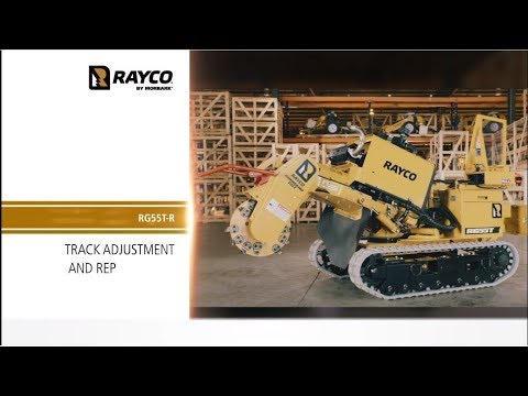 Rayco RG55T-R Stump Cutter Track Adjustment and Replacement - YouTube