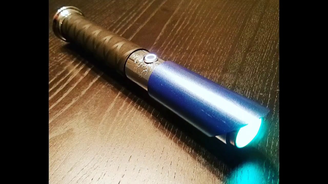 "Blue Lightning" Custom Lightsaber is ready! - YouTube