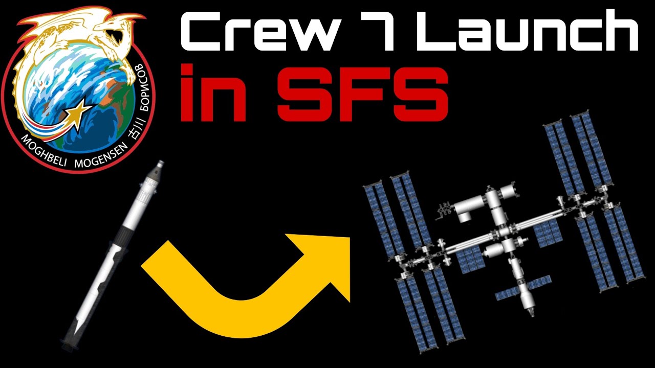 New Crew Launch to the ISS! - SFS Crew 7 Launch - YouTube