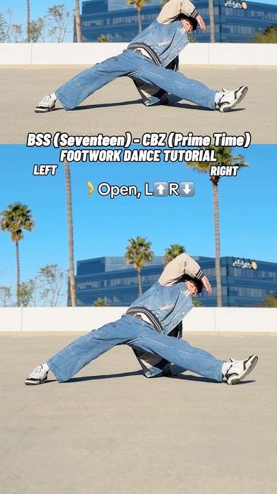 BSS (Seventeen) - ‘CBZ (Prime Time)’ FOOTWORK DANCE TUTORIAL MIRRORED #kpoptutorial - YouTube