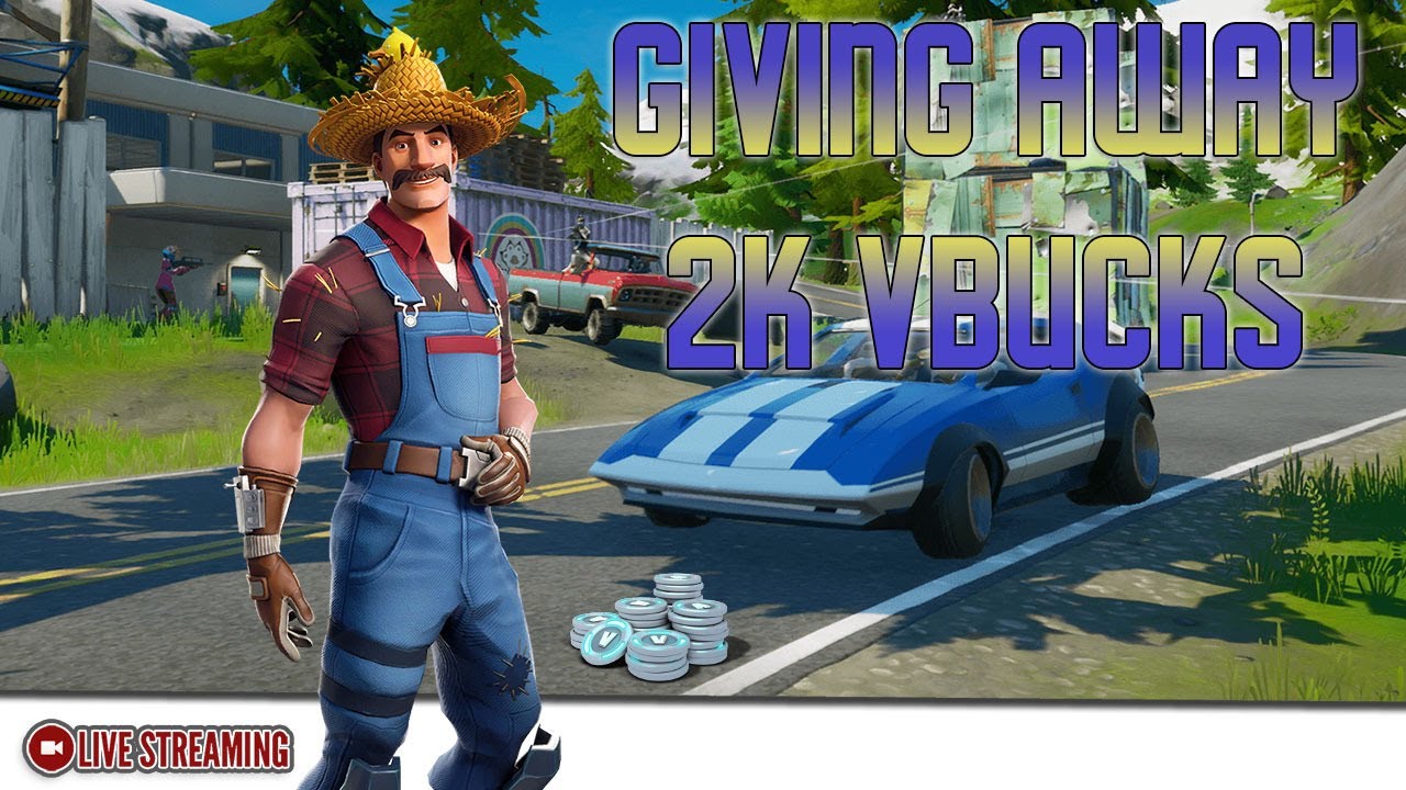 🔴 LIVE Giving Away 2K Vbucks [Fortnite] - YouTube
