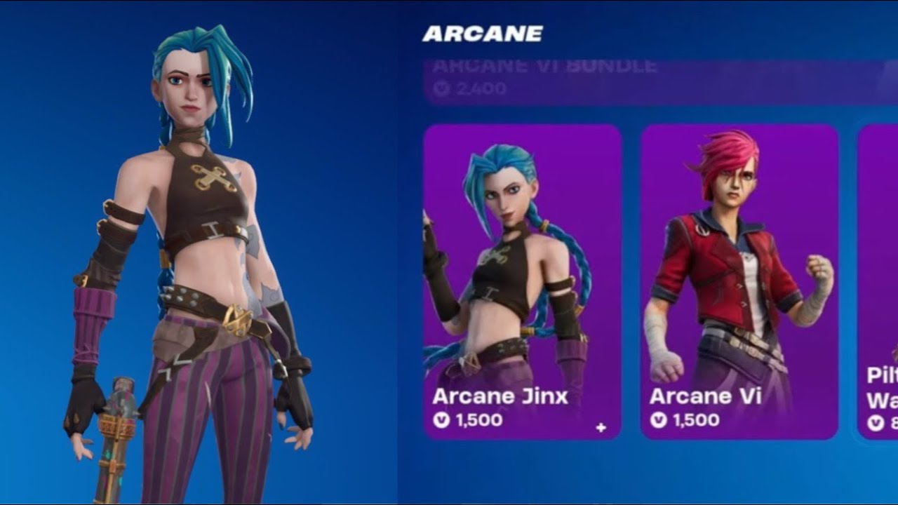UPDATED JINX ARCANE RETURNS TO FORTNITE SOON Arcane skin Return release date item shop coming ...