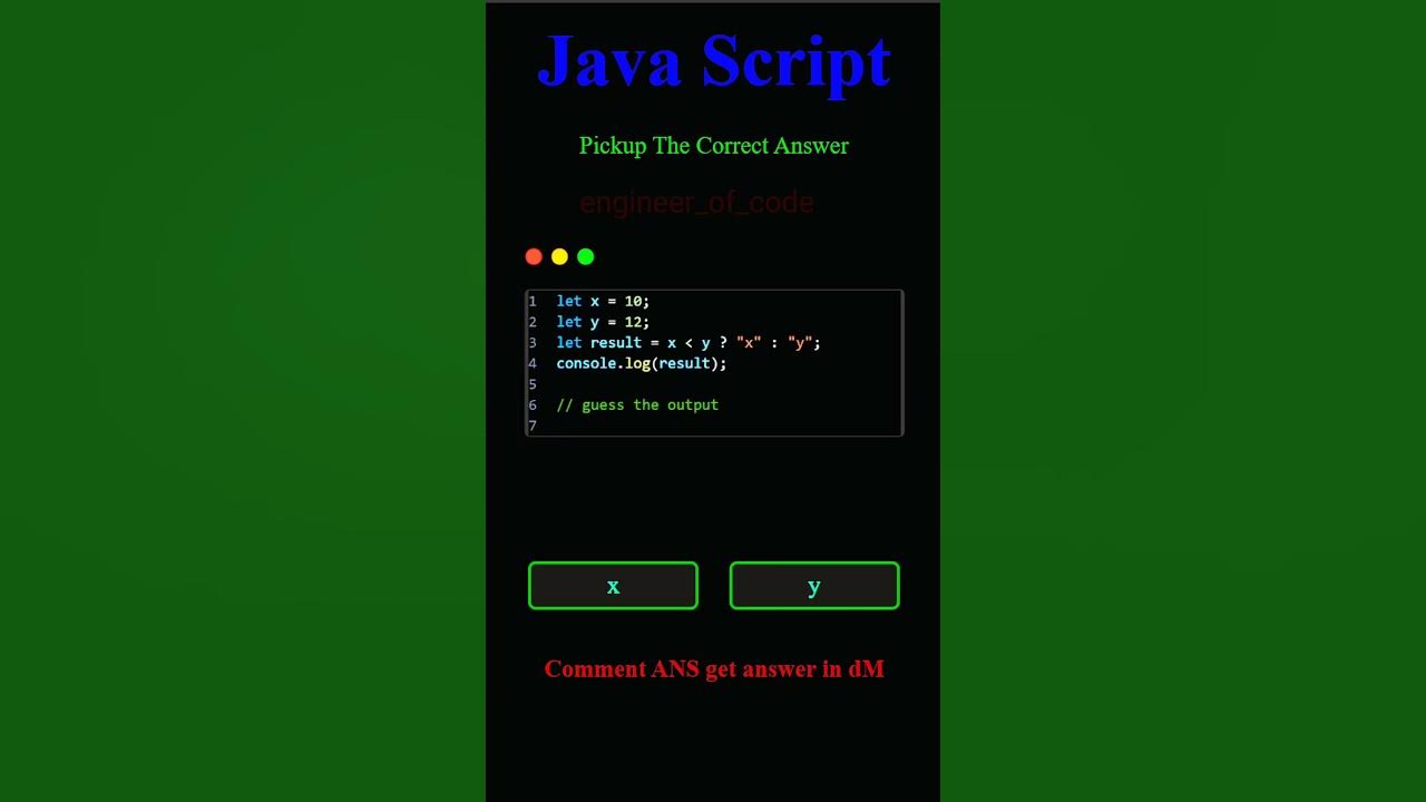 Compare values day 12 interview question 2 #js #computer #coding #webcoding #javascript#code#web ...