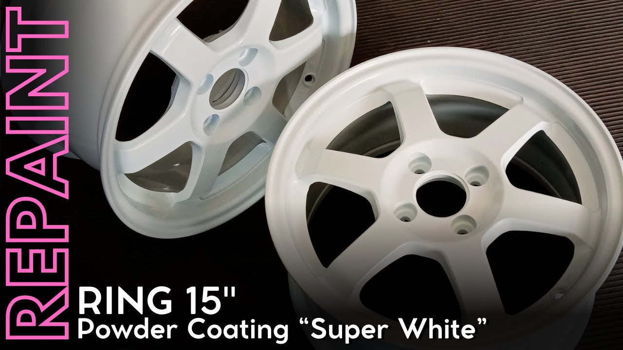 POWDER COATING VELG RING 15 WARNA "SUPER WHITE" - YouTube