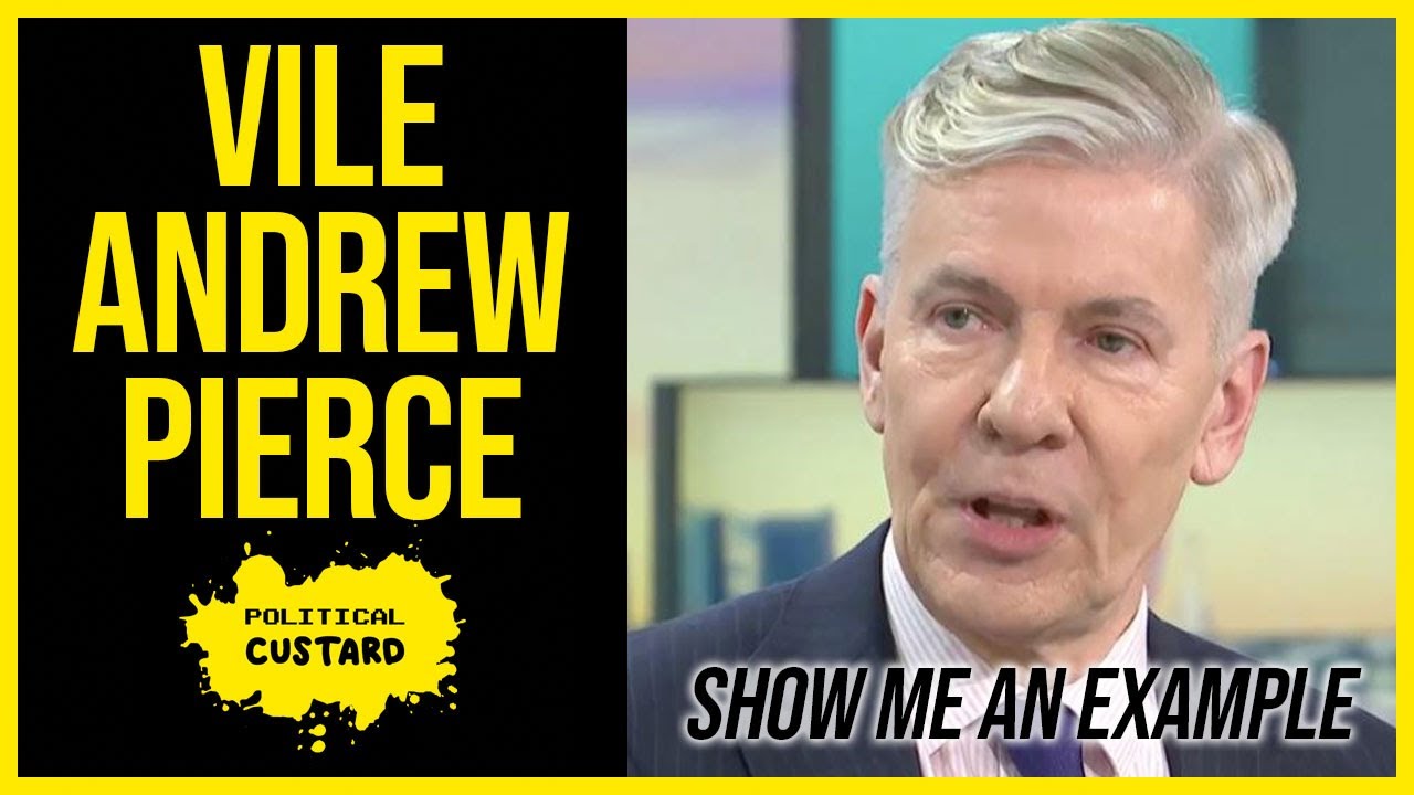 Slimy ANDREW PIERCE Gets Defensive When Questioned On Inflammatory ...