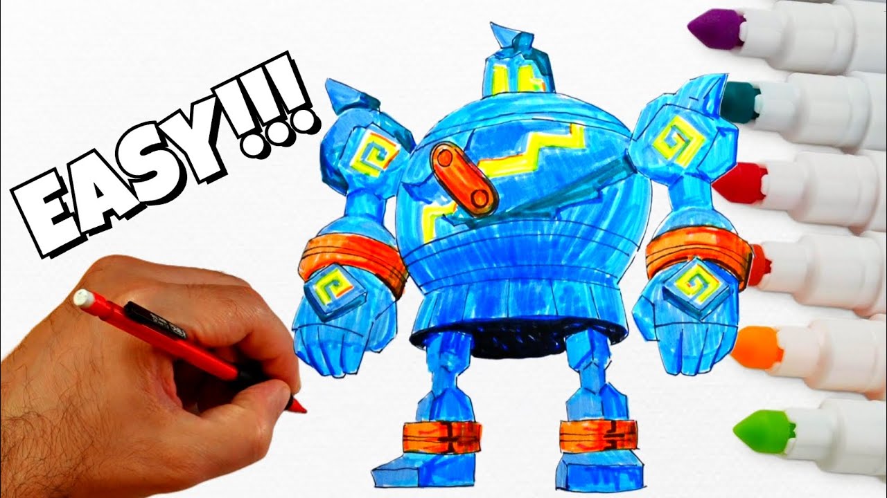 Drawing Golurk | Easy Art for Halloween 🎃 - YouTube