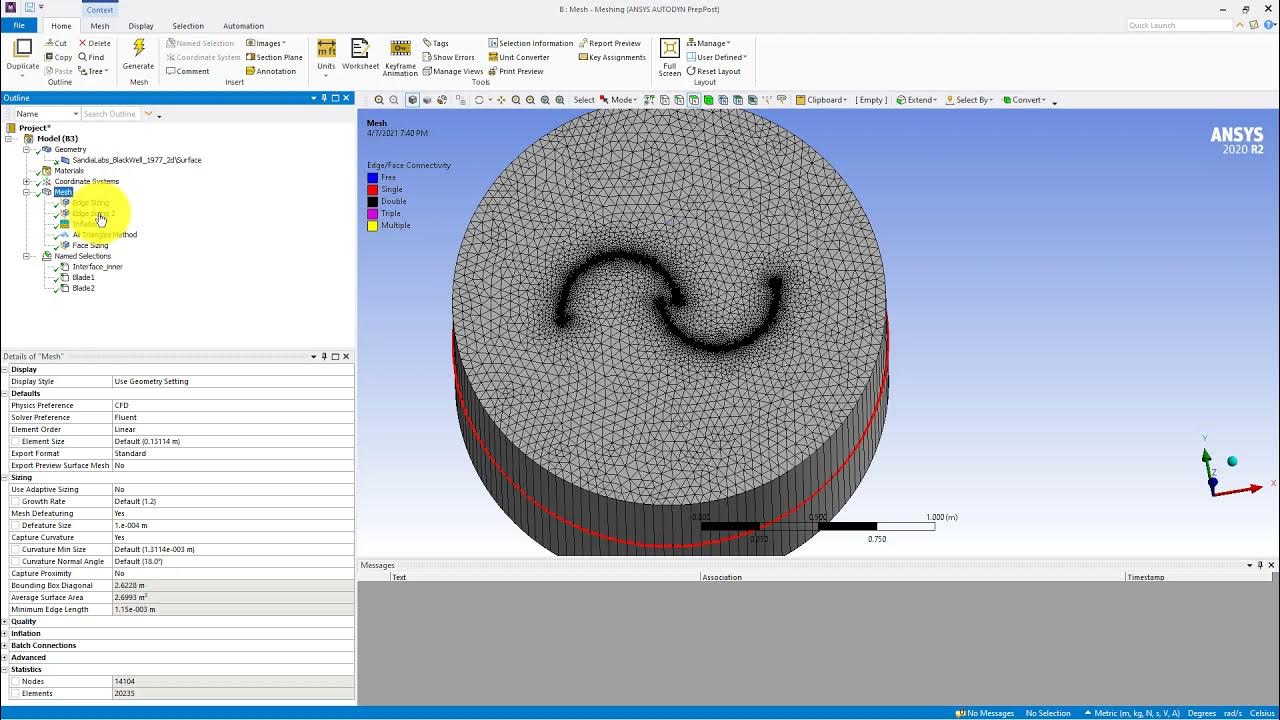 Problem in Creating 2D Mesh in ANSYS Meshing (Workbench) 2020 R2 - YouTube