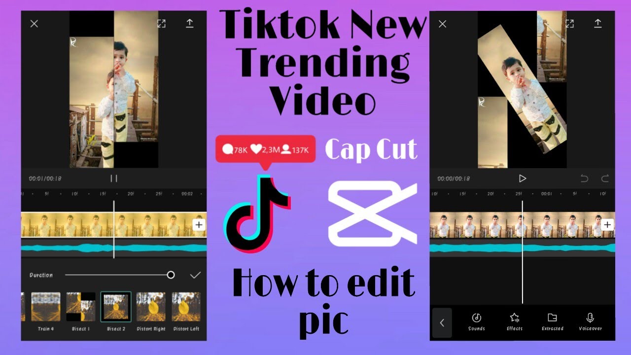 Cap cut editing tutorial || New tiktok trend || Tiktok trending video | cap cut how to edit ...