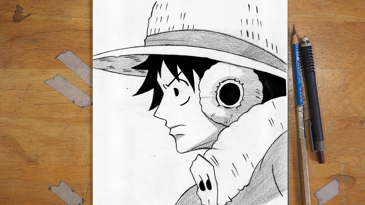 How to Draw Luffy – Easy Step by Step Anime Tutorial for Beginners ...
