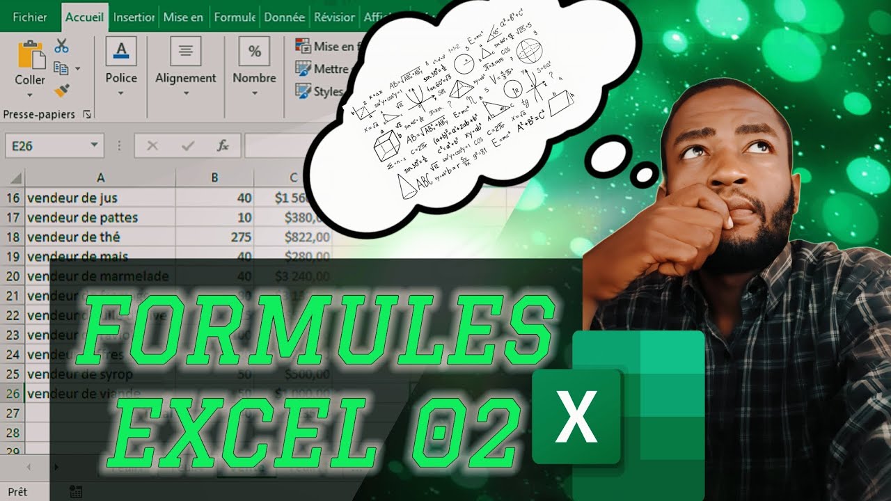 LES FORMULES EXCEL | TUTORIEL DÉBUTANTS 02 - YouTube