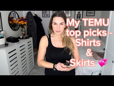 TEMU TRY ON - Shirts and Skirts 💕