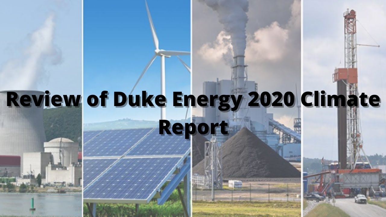 Review of the Duke Energy 2020 Climate Report - YouTube