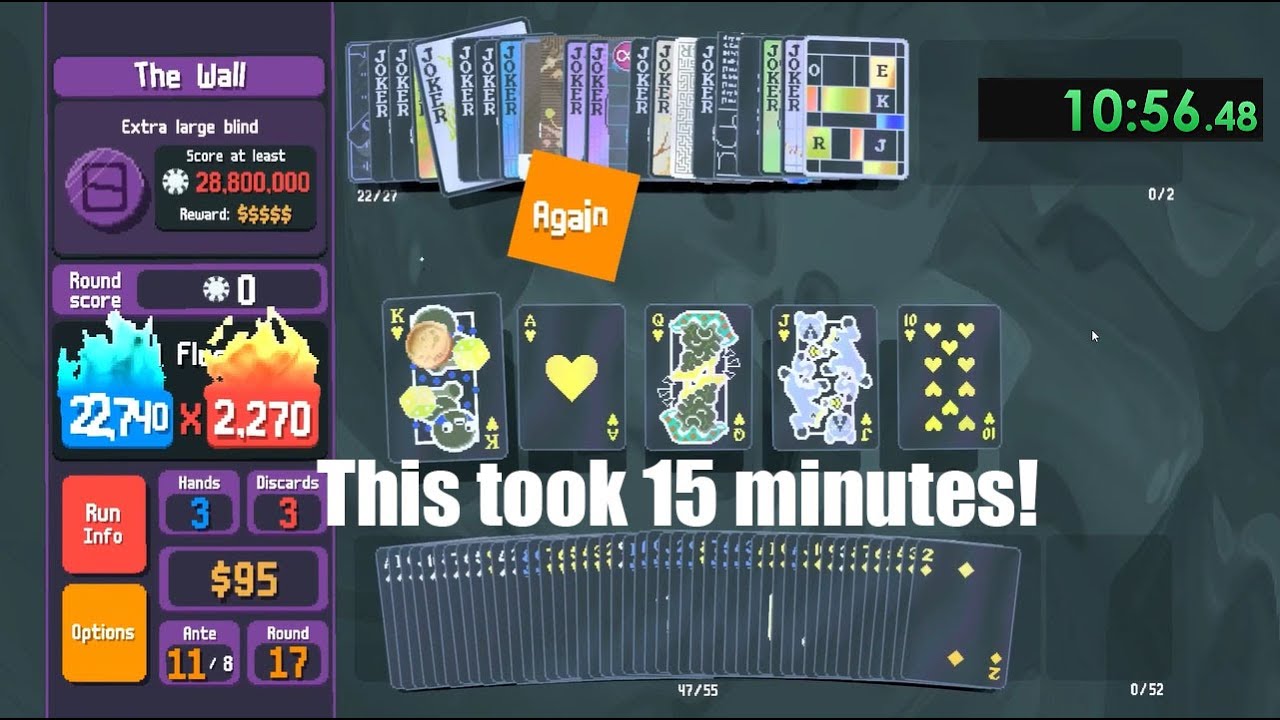 This balatro hand took me 15 minutes to score - YouTube
