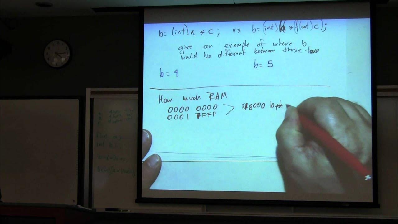 Embedded Systems Course - Lecture 04: C Programming Language Review, Part 1 - YouTube