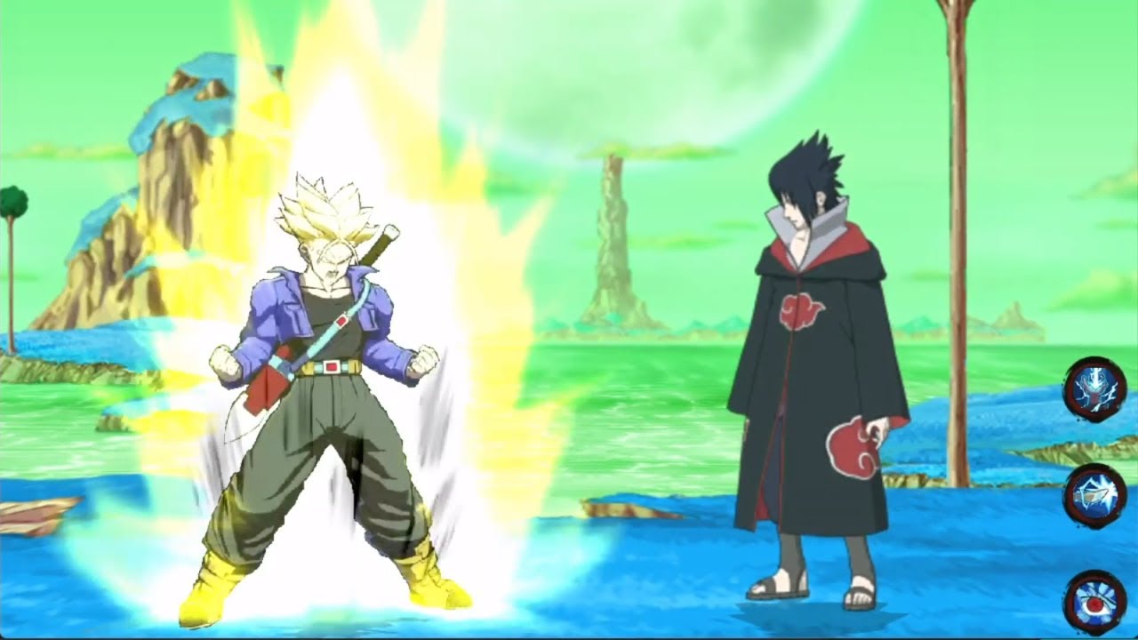 TRUNKS VS SASUKE | ULTIMATE ANIME MUGEN CLASH - YouTube