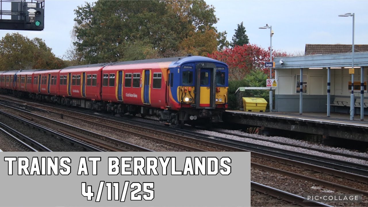 Trains at Berrylands - 4/11/25 - YouTube