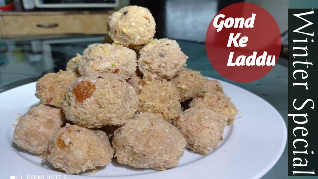 Gond Ke Laddu | homemade gond ke ladoo | gond dry fruit laddu | how to ...
