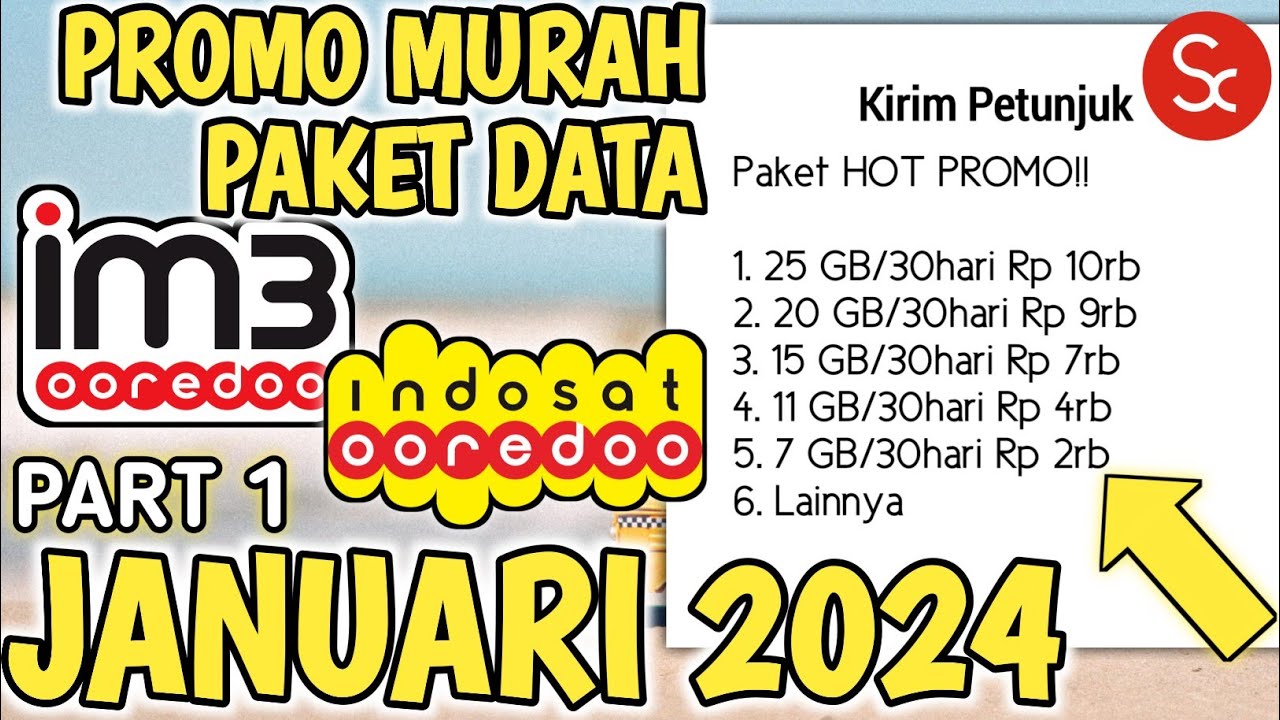 INFO 14 KODE DIAL IM3 PAKET MURAH INDOSAT TERBARU JANUARI 2024 PART 1 ...
