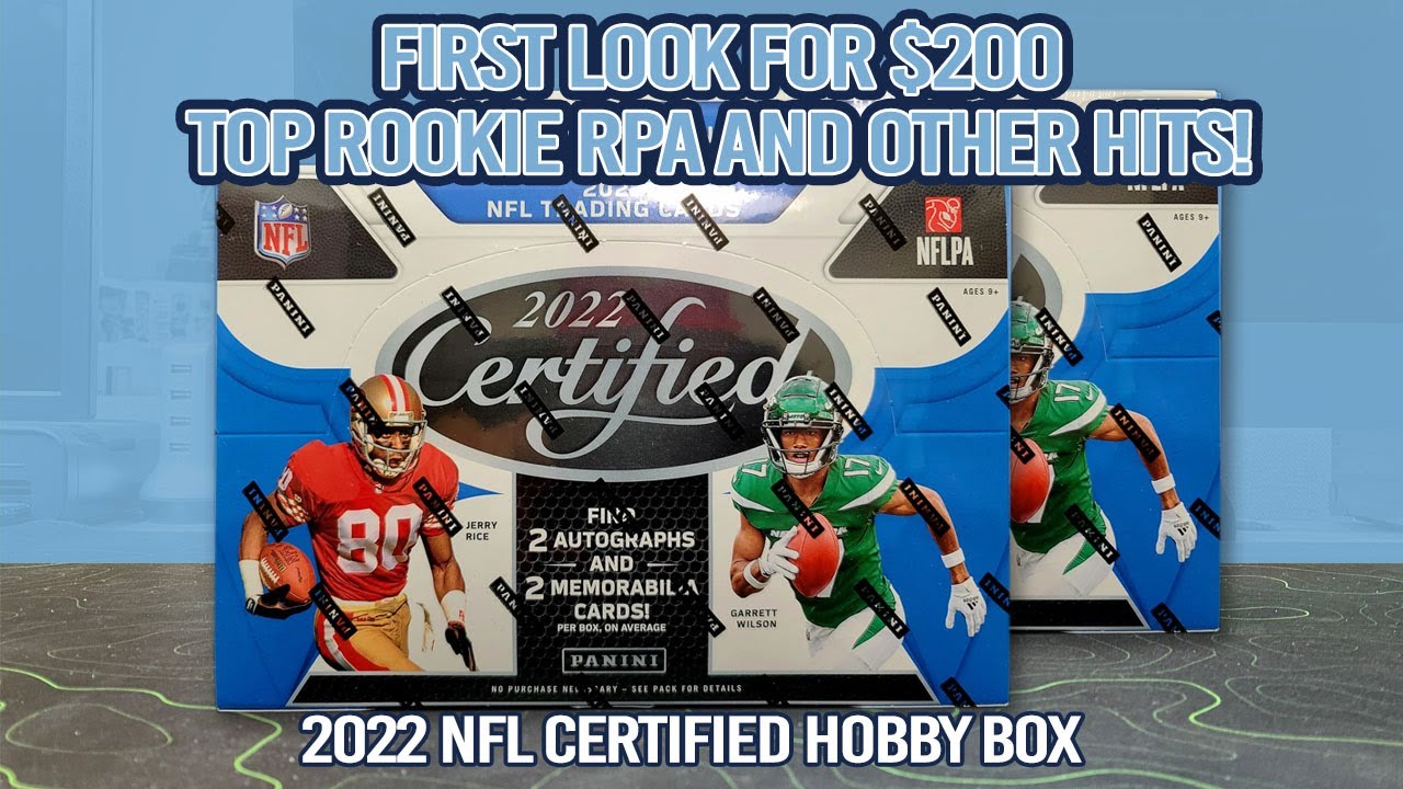 2022 NFL CERTIFIED HOBBY BOX FIRST LOOK | HUGE TOP ROOKIE HITS!!! - YouTube