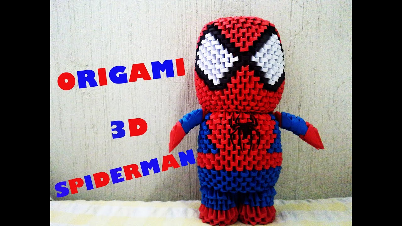 Origami 3D Spiderman Parte 1 (Hombre Araña) - YouTube
