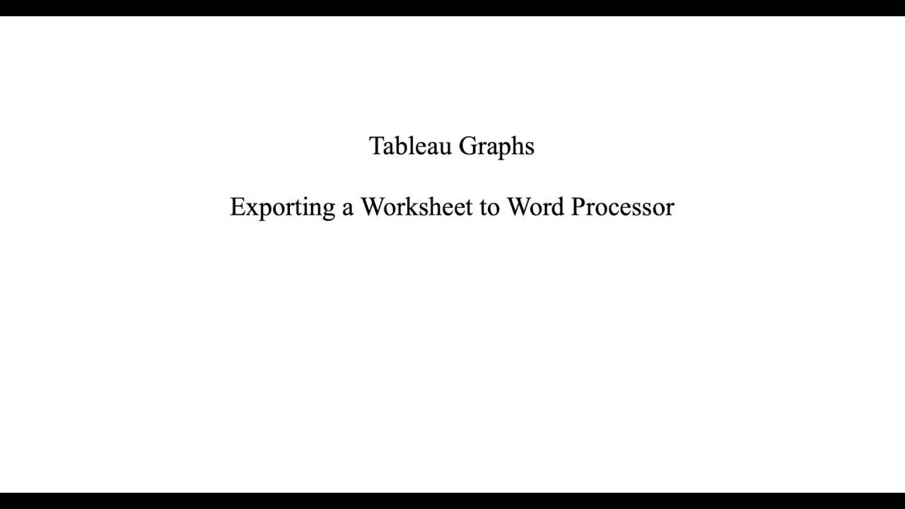 Copying Tableau Graph Into Word Document YouTube Copying Tableau Graph Into Word Document YouTube