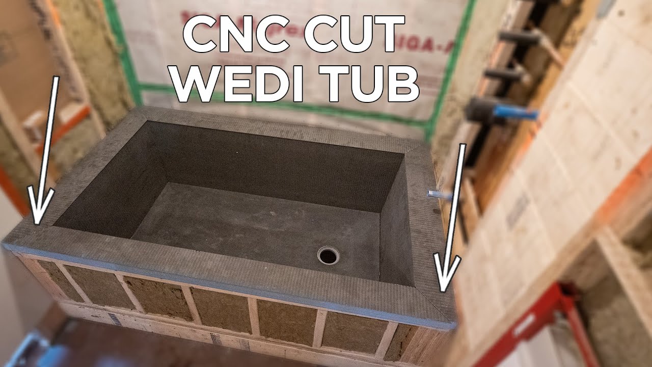 Lime plaster master bathroom remodel & CNC cut Wedi tub - YouTube